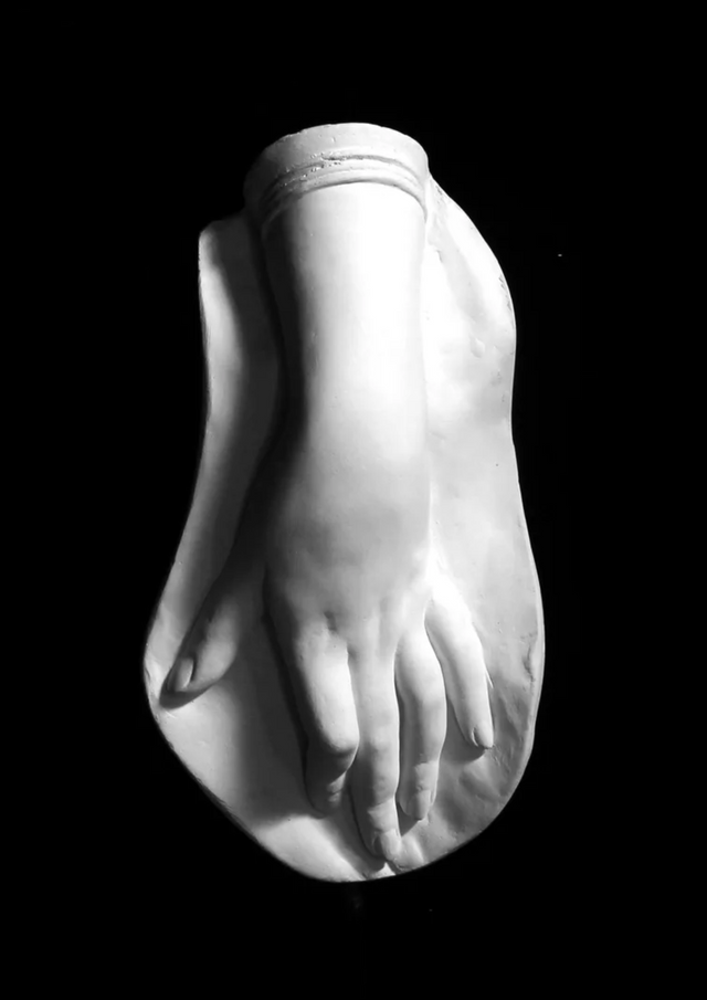 Female Hand Plaster Cast Wall Sculpture – Nicholas H Wood