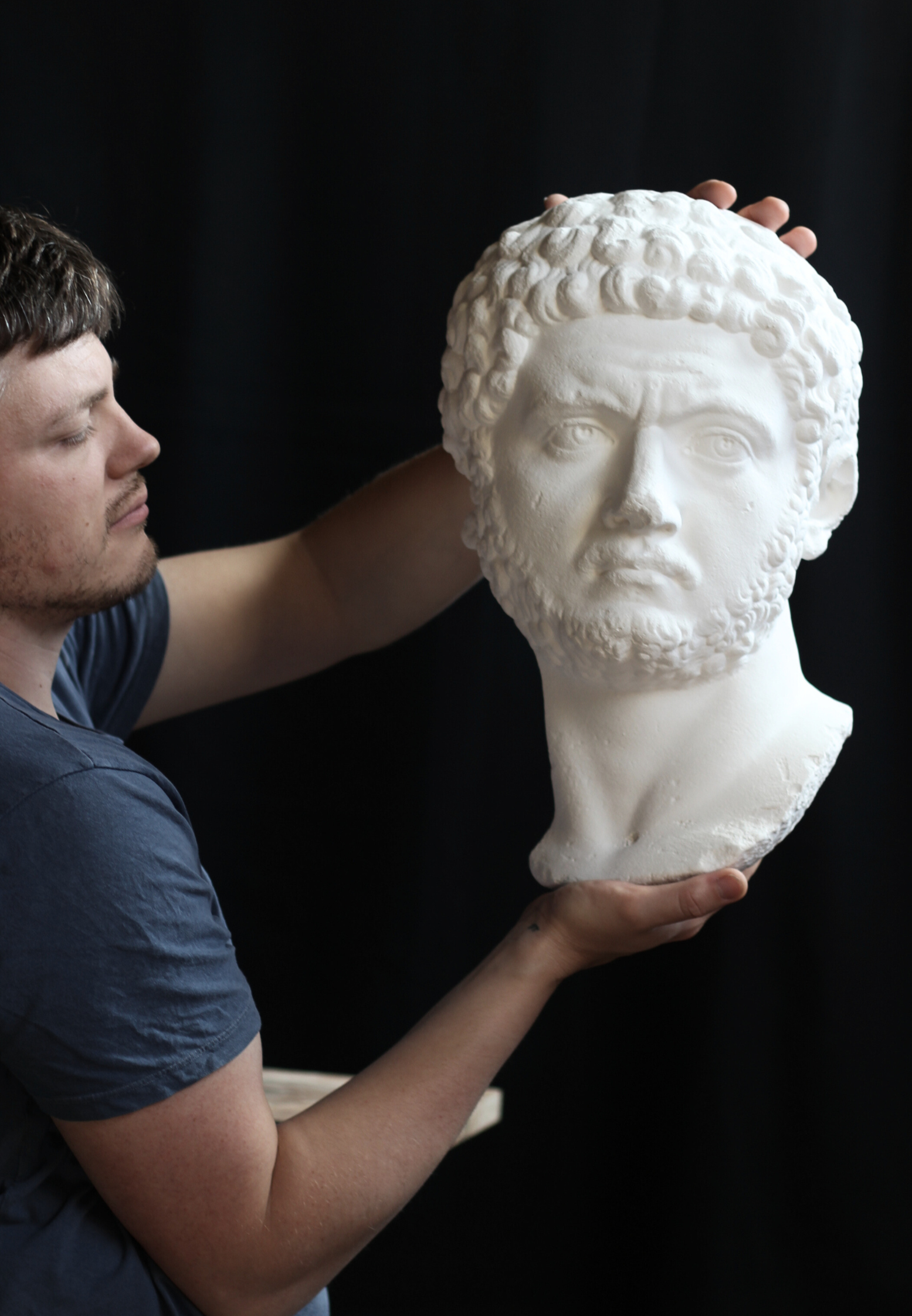 Roman Emperor Hadrian Plaster Wall Sculpture – Nicholas H Wood