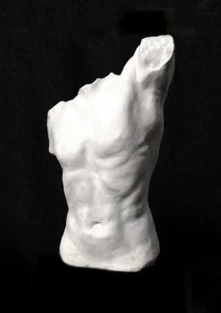 Male Torso Original Figure Sculpture – Nicholas H Wood